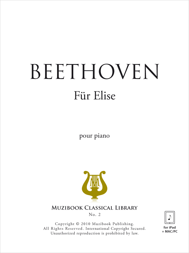 Für Elise - Piano - Ludwig van Beethoven (EAN13 : 9786000014292 ...